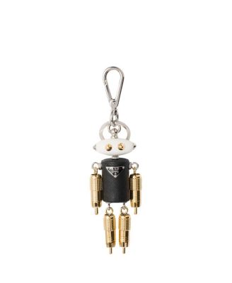 Click here for Prada Robot Saffiano Leather Key Ring Charm prices
