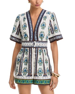 Click here for Farm Rio Manoela Off White Romper prices