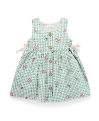 Click here for Purebaby Girls Gingham Pinnie - Baby  Little Kid prices