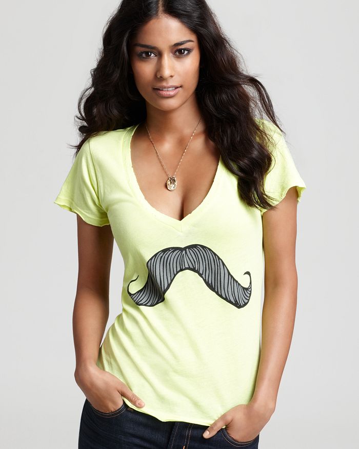WILDFOX Tee - Mustachio | Bloomingdale's