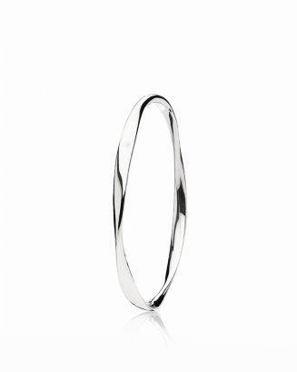 Pandora Bangle - Sterling Silver Small Liquid | Bloomingdale's