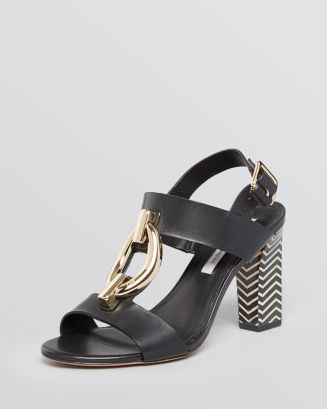 DIANE von FURSTENBERG Open Toe Sandals - Padme Block Heel | Bloomingdale's
