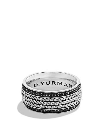 David Yurman Maritime Rope Band Ring with Black Diamonds | Bloomingdale's