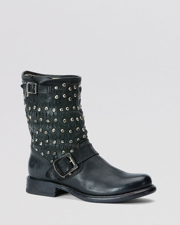 Frye Moto Boots - Jenna Cut Stud | Bloomingdale's