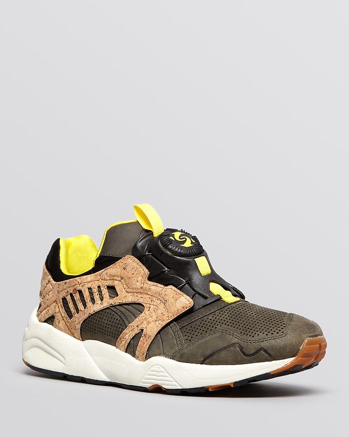 PUMA Men's Leather Disc Cage Lux Cork Sneakers | Bloomingdale's