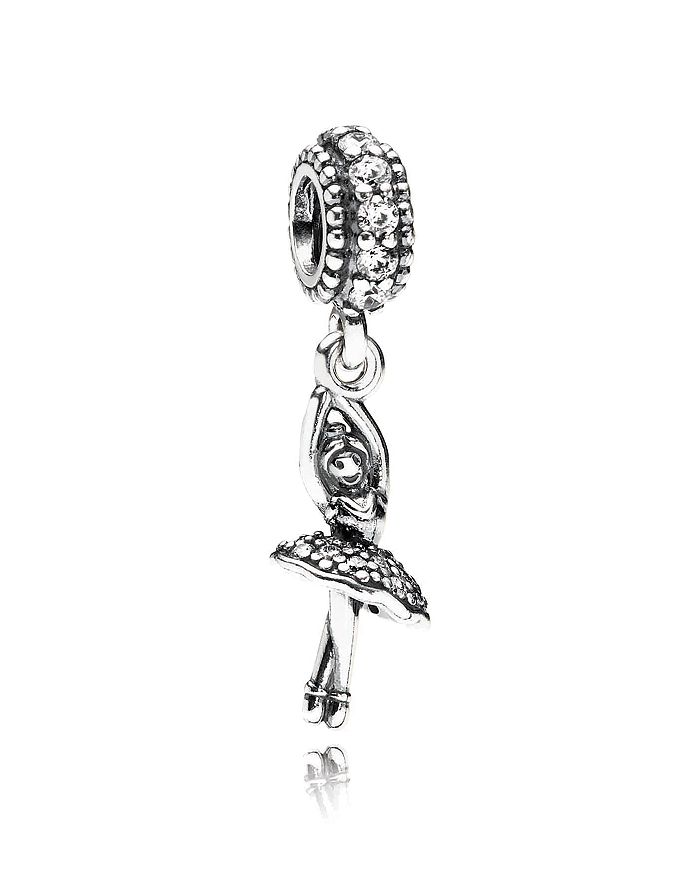 Pandora Dangle Charm - Sterling Silver & Cubic Zirconia Ballerina ...