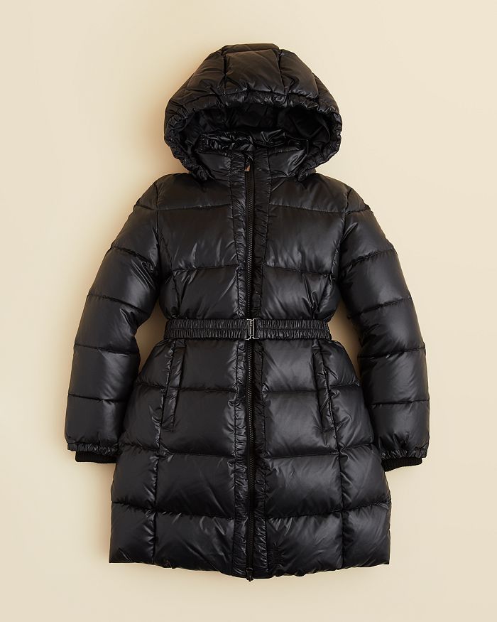 Add Down Girls' Belted Long Coat - Sizes 8-16 | Bloomingdale's