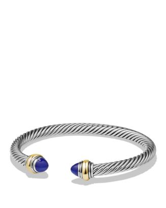 David Yurman Cable Classics Bracelet with Lapis Lazuli and 14K Gold ...