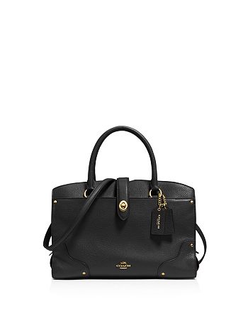 COACH Mercer Satchel 30 in Grain Leather | Bloomingdale's