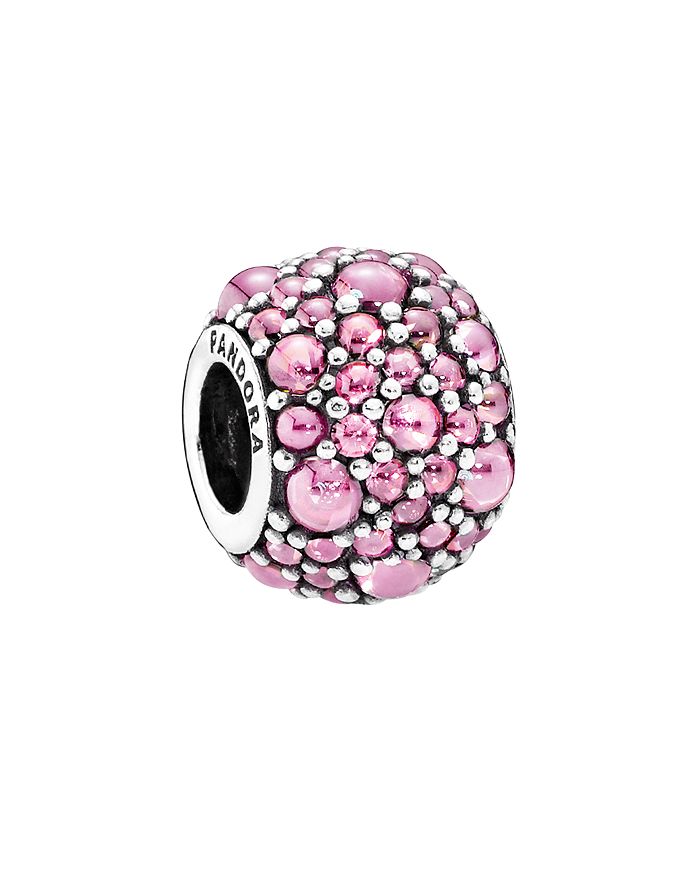 Pandora Charm - Sterling Silver & Cubic Zirconia Pink Shimmer Drops ...