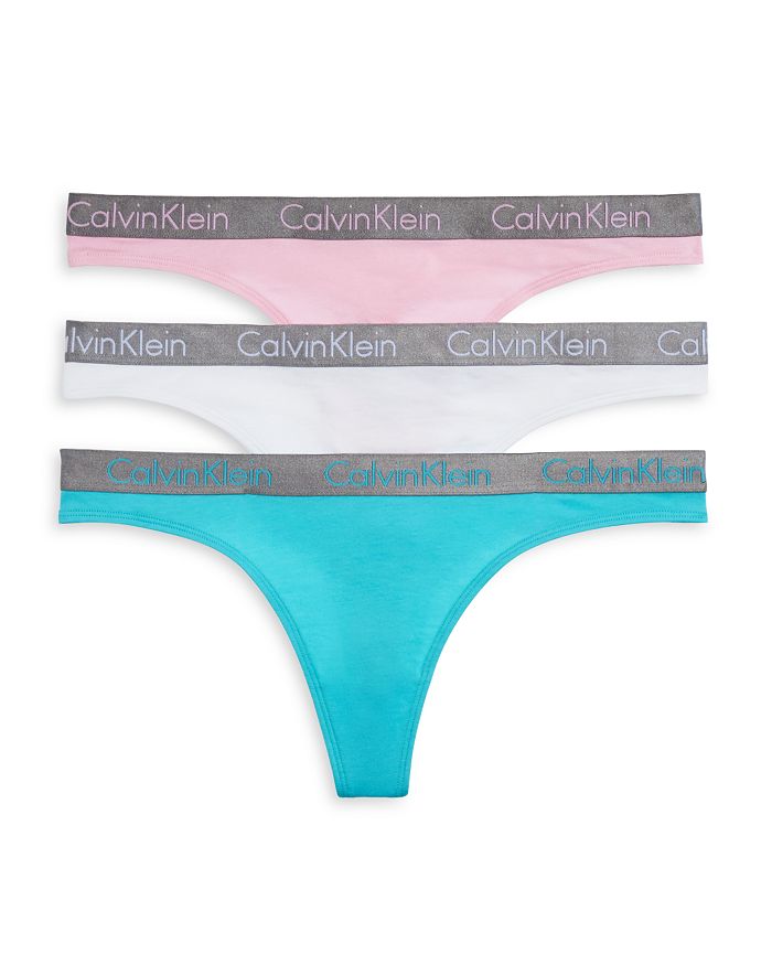 Calvin Klein Radiant Thongs, Set of 3 | Bloomingdale's