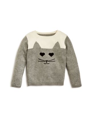 Bloomie's Baby Bloomie's Infant Girls' Cat Sweater , Sizes 12-24 Months ...