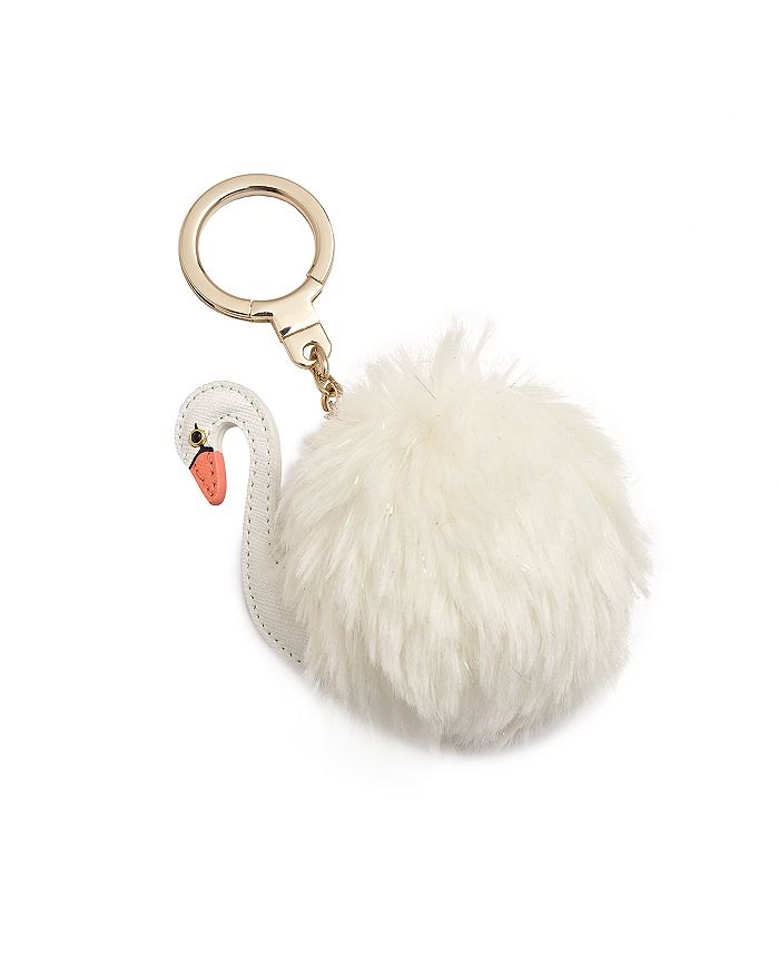 kate spade new york Swan Pouf Key Fob | Bloomingdale's