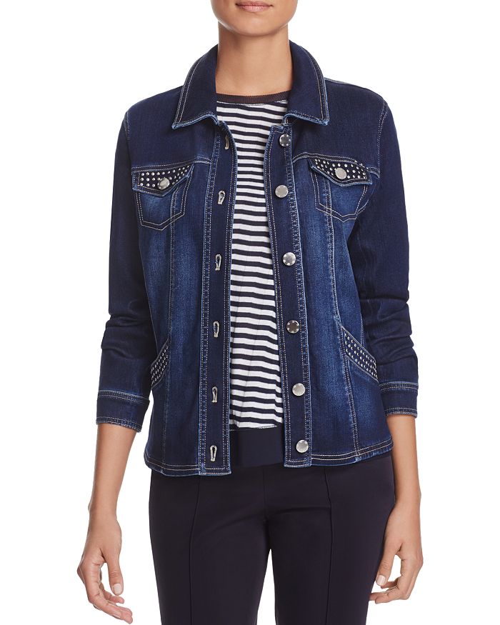 BASLER Studded Denim Jacket | Bloomingdale's