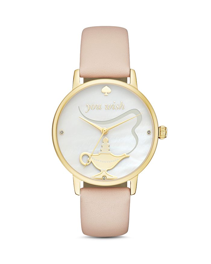 kate spade new york Leather Metro Watch, 34mm | Bloomingdale's