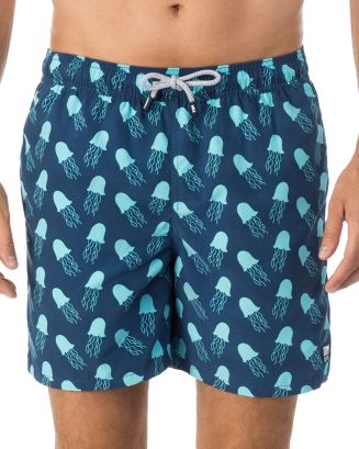 TOM & TEDDY Jellyfish Print Swim Trunks | Bloomingdale's