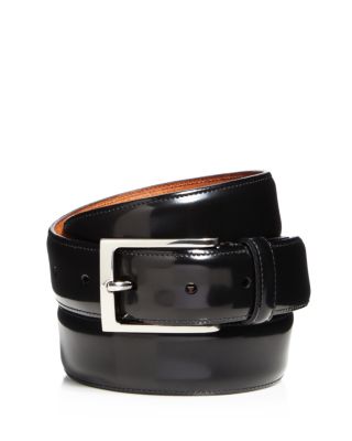 Trafalgar Vincenzo Shiny Tuxedo Belt | Bloomingdale's