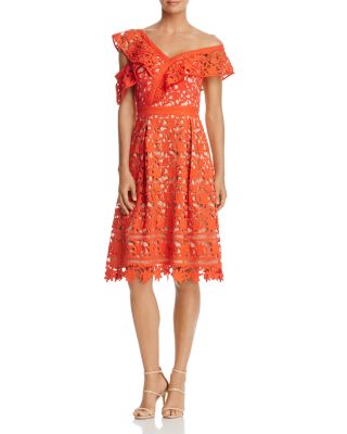 Adelyn Rae Whitney Cold-Shoulder Lace Dress | Bloomingdale's