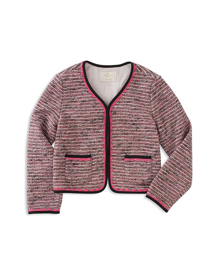 kate spade new york Girls' Tweed Jacket - Little Kid | Bloomingdale's