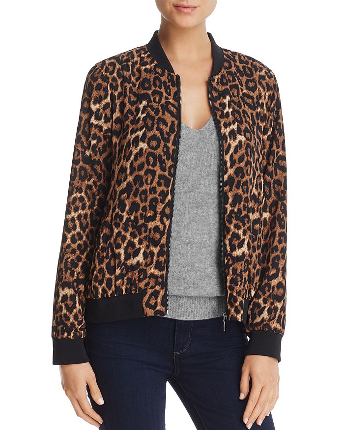 Cupio Leopard Print Bomber Jacket | Bloomingdale's