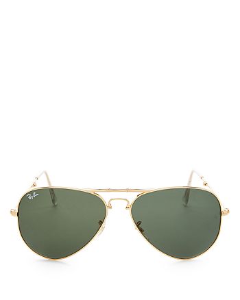 Ray-Ban Unisex Classic Folding Aviator Sunglasses, 58mm | Bloomingdale's