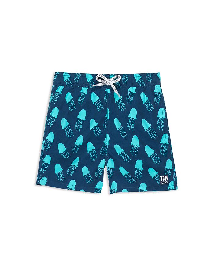 TOM & TEDDY Boys' Octopus Print Swim Trunks - Little Kid Big Kid ...