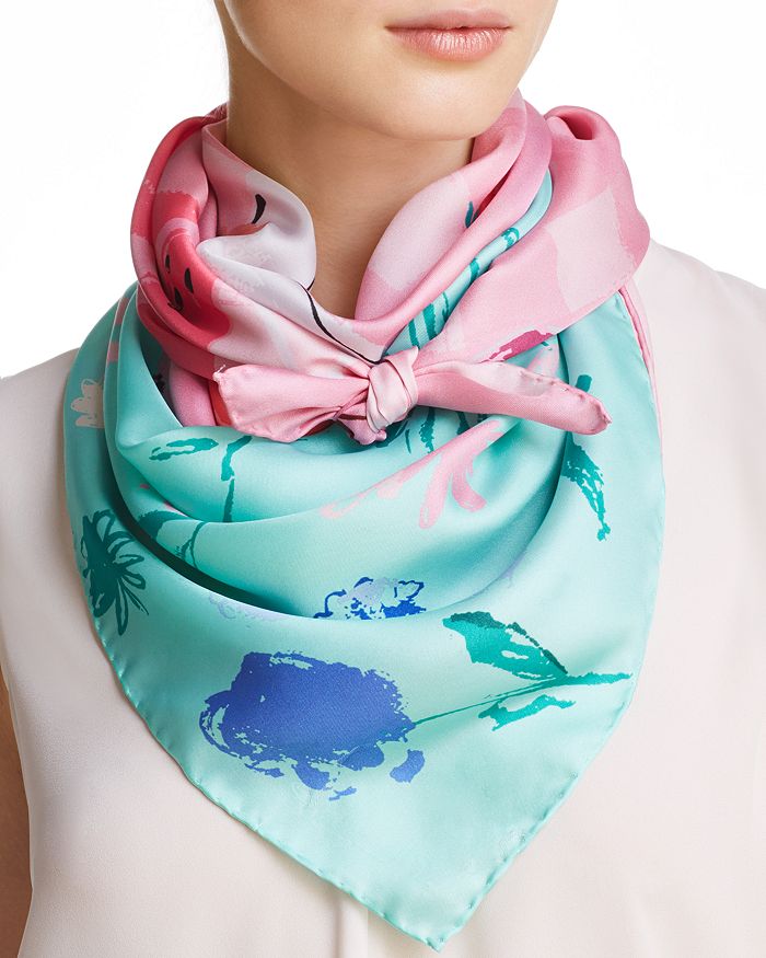 kate spade new york Picnic Silk Scarf | Bloomingdale's