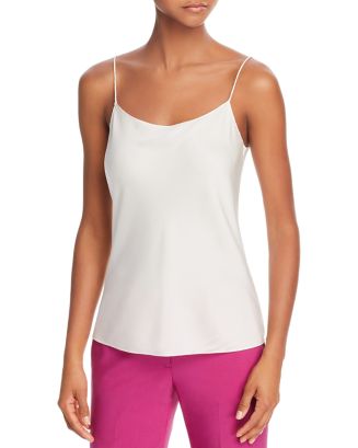 Theory Teah Sleeveless Scoop Neck Silk Camisole | Bloomingdale's Women