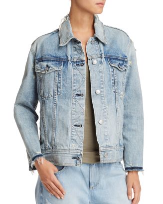 rag & bone/JEAN Oversized Distressed Denim Jacket | Bloomingdale's
