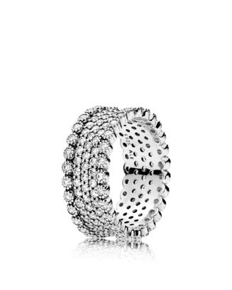 Pandora Sterling Silver & Cubic Zirconia Lavish Sparkle Ring ...