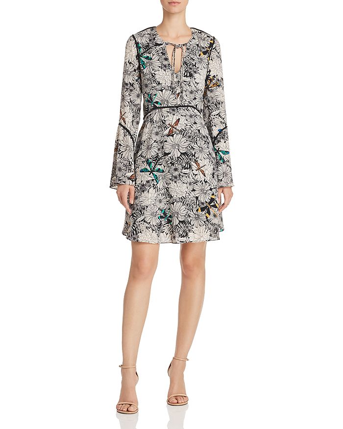 Sam Edelman Printed Bell-Sleeve Dress | Bloomingdale's