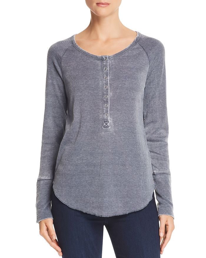 CHASER Snap-Front Raglan Henley | Bloomingdale's