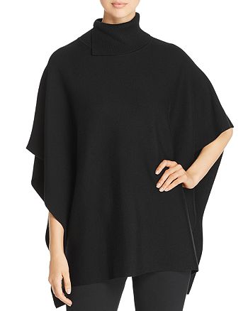 BOSS Leandra Turtleneck Sweater Poncho | Bloomingdale's