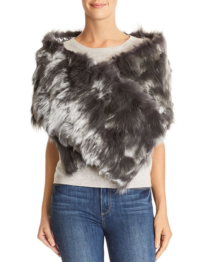Jocelyn Reversible Fox Fur-Side Scarf | Bloomingdale's