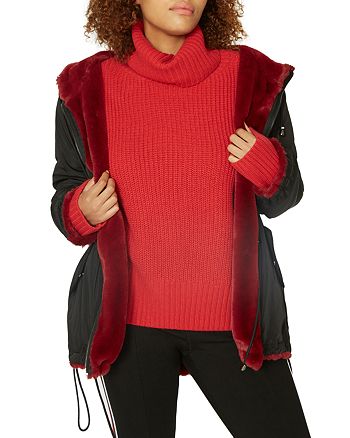 Sanctuary Curve Reversible Faux Fur Mini Parka | Bloomingdale's