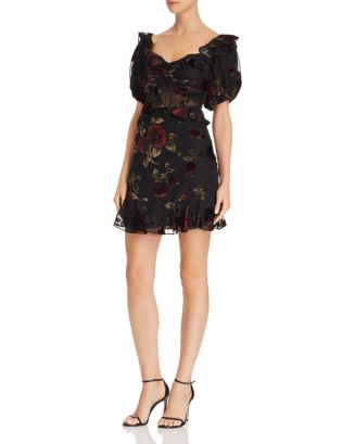 Saylor Rose Burnout Velvet Dress | Bloomingdale's