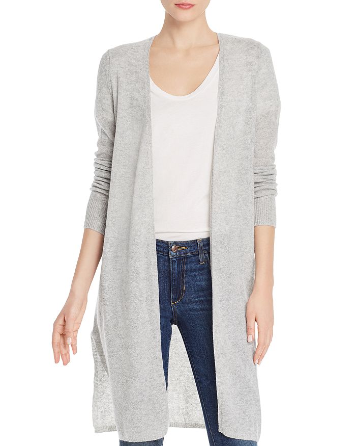 Minnie Rose Long Open-Front Cashmere Cardigan | Bloomingdale's
