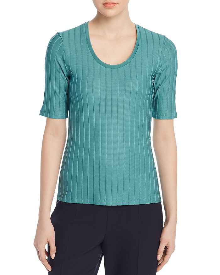 BOSS Ecostela Ribbed Top | Bloomingdale's