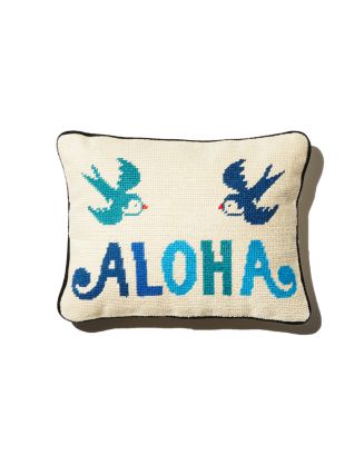 Aloha Zen Aloha Needlepoint Decorative Pillow | Bloomingdale's