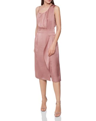 REISS Sara Asymmetric Draped Dress | Bloomingdale's