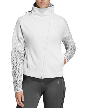 Adidas Mesh-Panel Funnel Neck Jacket | Bloomingdale's