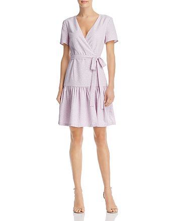 FRENCH CONNECTION Leopard Faux-Wrap Dress | Bloomingdale's