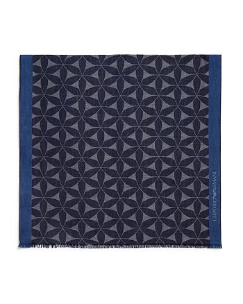 Armani Geometric Pattern Scarf | Bloomingdale's