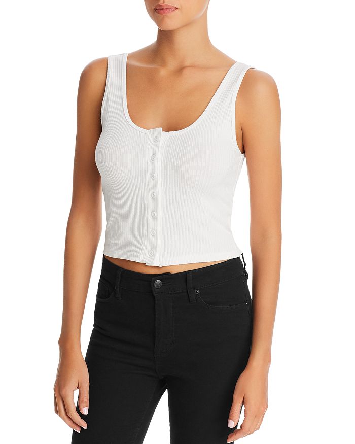 Comune Hillman Button-front Tank In White | ModeSens