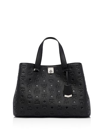 MCM Signature Monogrammed Leather Tote | Bloomingdale's