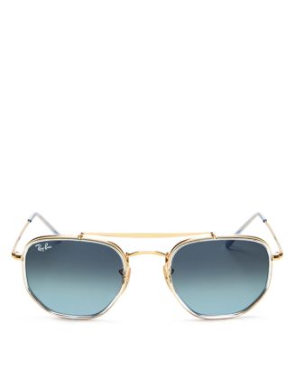 Ray-Ban Unisex Brow Bar Aviator Sunglasses, 52mm | Bloomingdale's