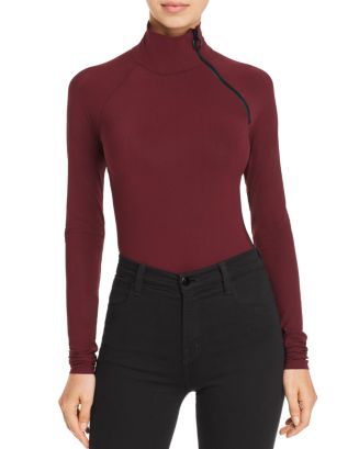 ALIX NYC Alix Meyer Zip Detail Bodysuit | Bloomingdale's