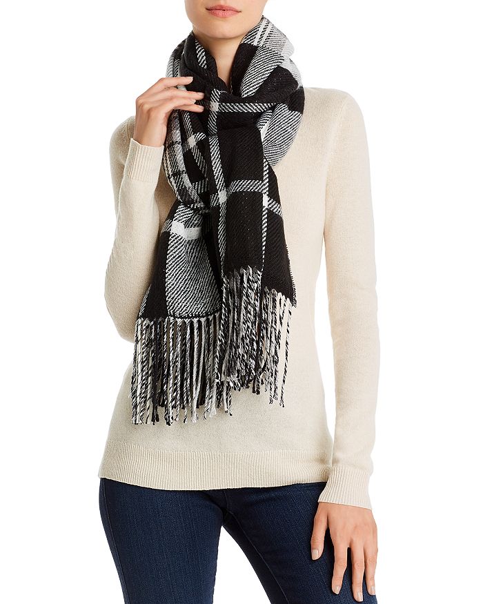 AQUA Patchwork Scarf - Exclusive | Bloomingdale's