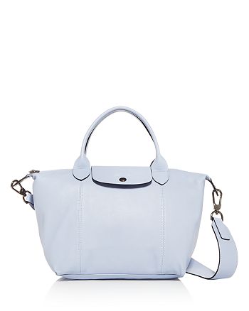 Longchamp Small Le Pliage Cuir Leather Shoulder Bag | Bloomingdale's