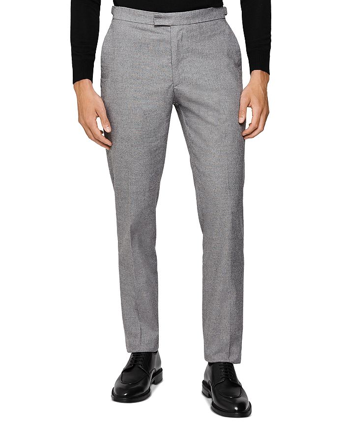 REISS Zingara Brushed Slim Fit Trousers | Bloomingdale's